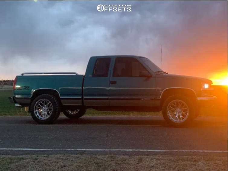 1997 Chevrolet K1500 with 20x10 -25 Xtreme Force Xf10 and 285/50R20 ...
