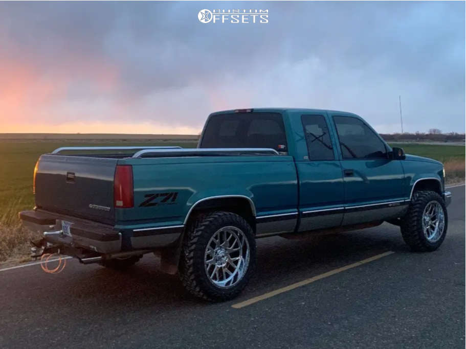 1997 Chevrolet K1500 with 20x10 -25 Xtreme Force Xf10 and 285/50R20 ...