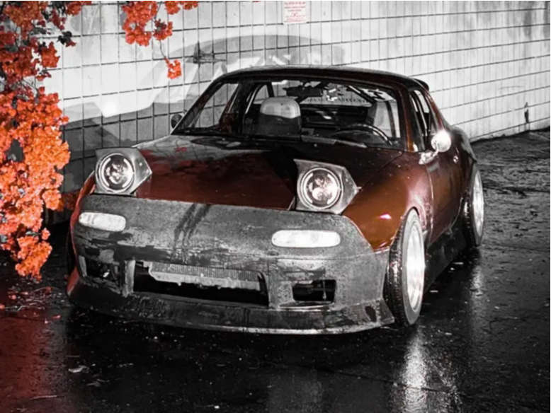 1994 Mazda Miata with 15x8 0 MST Time Attack and 195/50R15 Ironman ...