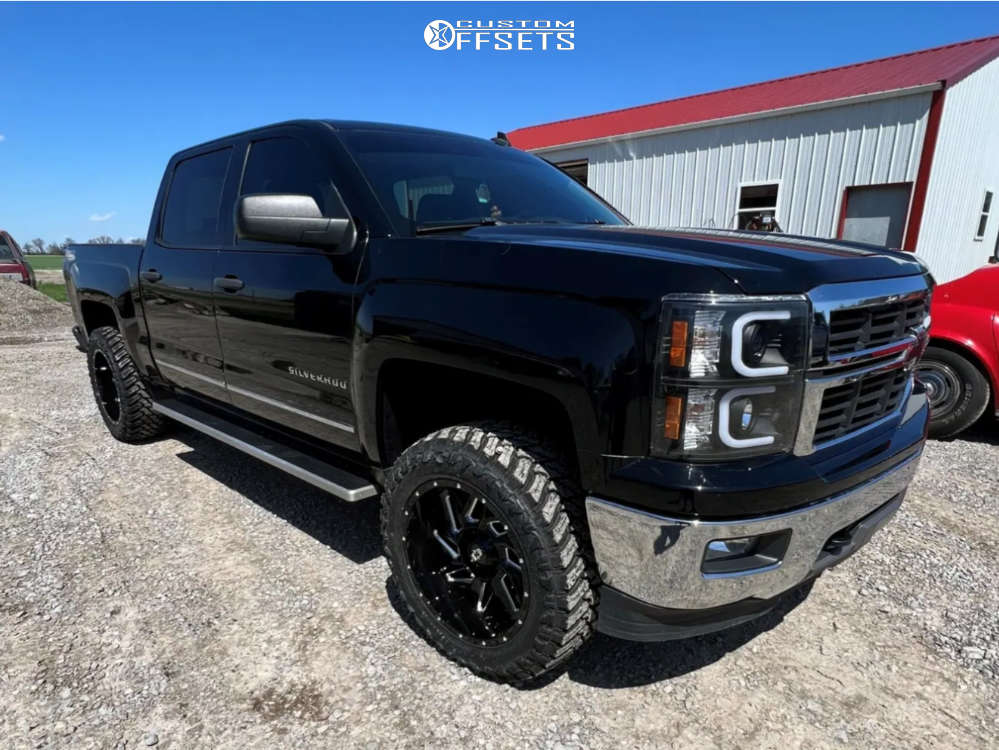 2014 Chevrolet Silverado 1500 with 20x10 -25 Vision Spyder and 33/12 ...
