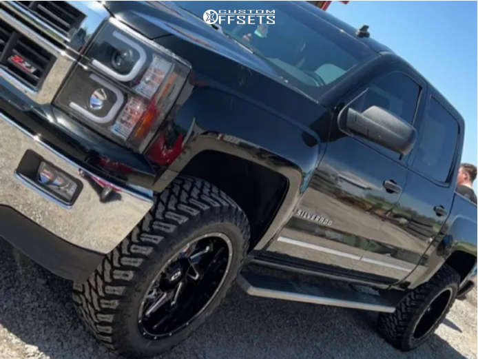 2014 Chevrolet Silverado 1500 with 20x10 -25 Vision Spyder and 33/12 ...