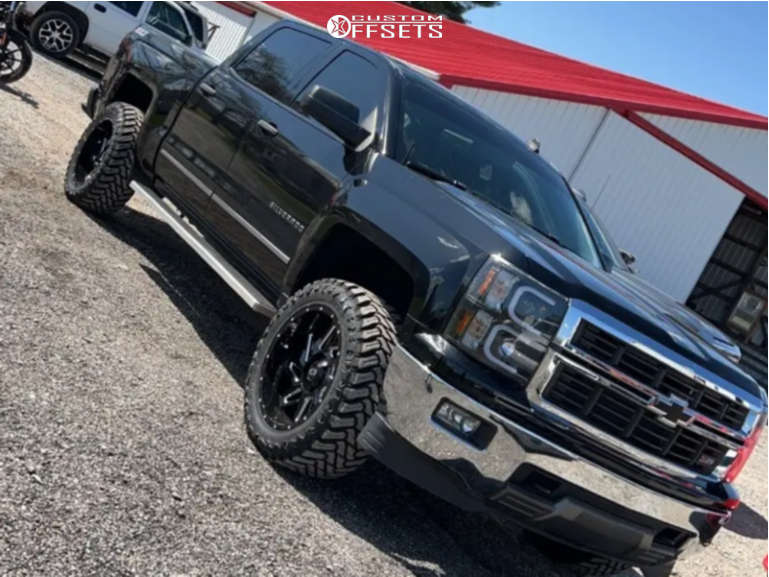 2014 Chevrolet Silverado 1500 with 20x10 -25 Vision Spyder and 33/12 ...