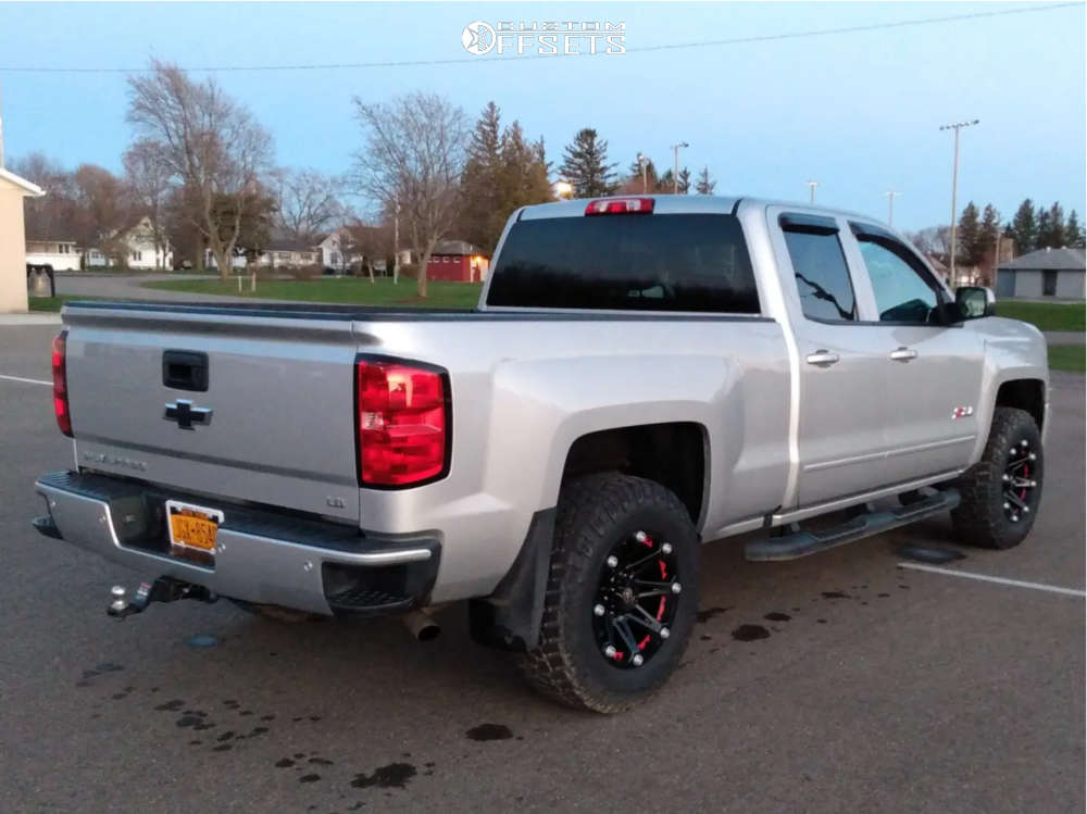 2019 Chevrolet Silverado 1500 LD with 17x9 -12 Ballistic Jester and 285 ...