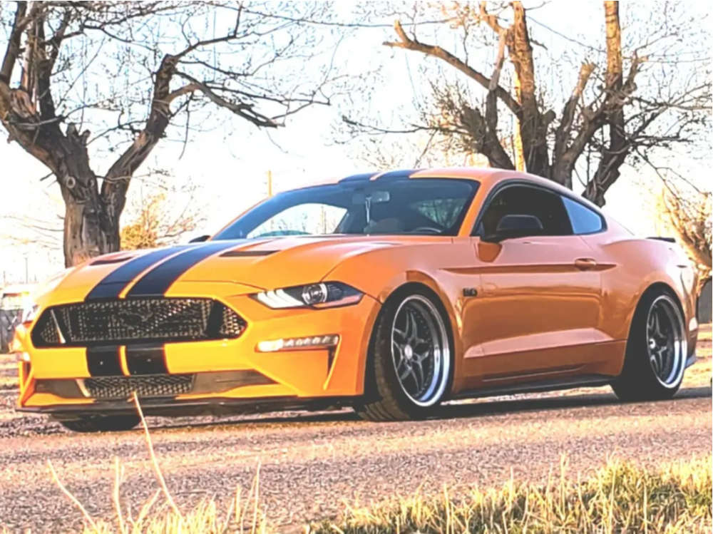 2018 Ford Mustang with 19x10.5 12 Heritage Ebisu and 265/35R19 Accelera ...