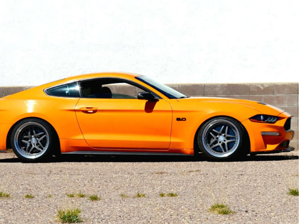 2018 Ford Mustang with 19x10.5 12 Heritage Ebisu and 265/35R19 Accelera ...