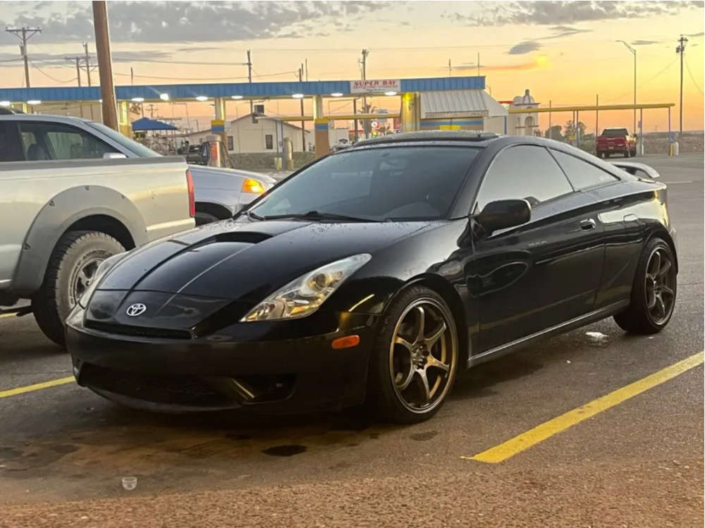 2003 Toyota Celica with 18x8 35 Drag Concepts R25 and 215/35R18 Linglong Force HP and Coilovers ...