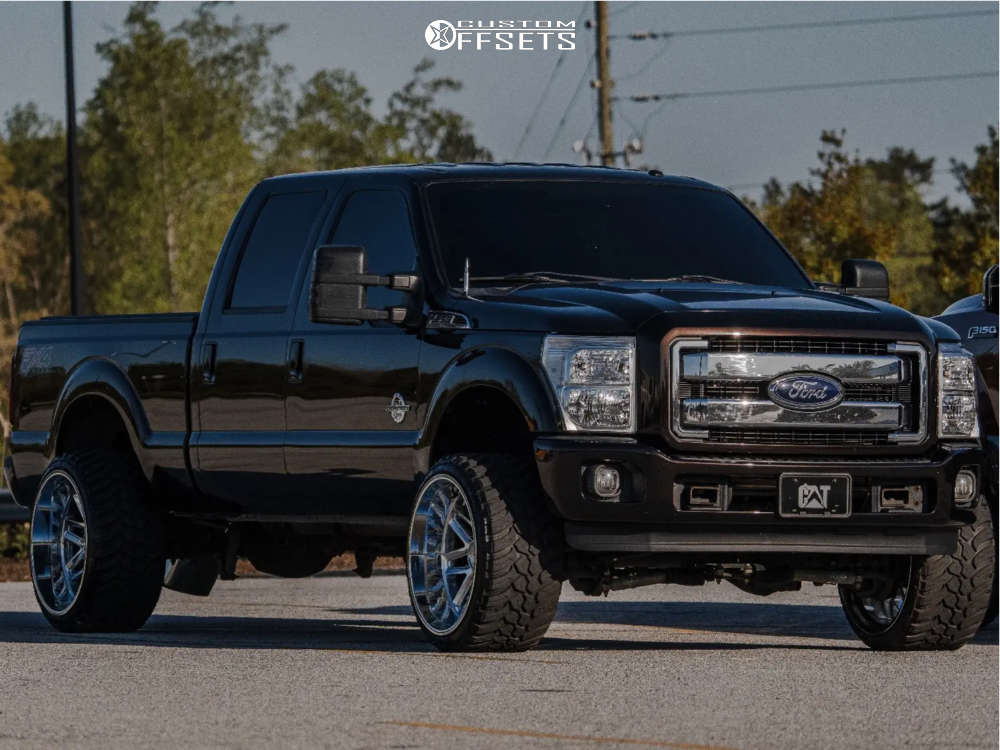 2013 Ford F-250 Super Duty with 24x14 -76 Hostile Vulcan and 33/13.5R24 ...