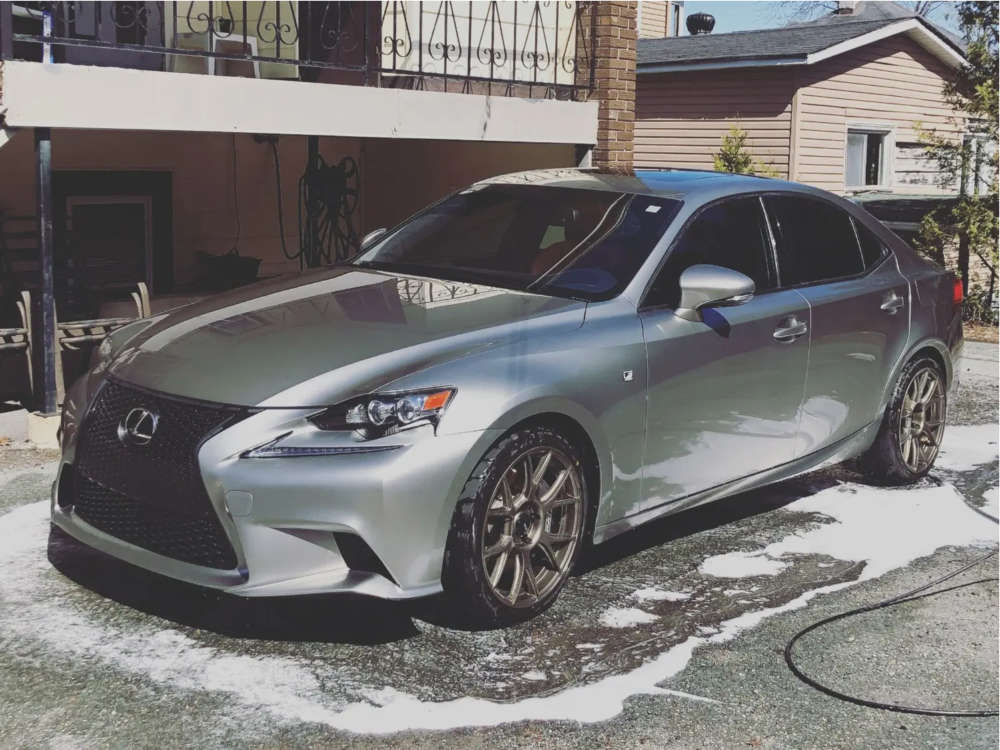 2016 Lexus IS350 with 18x8.5 35 Konig Ampliform and 225/40R18 Firestone ...