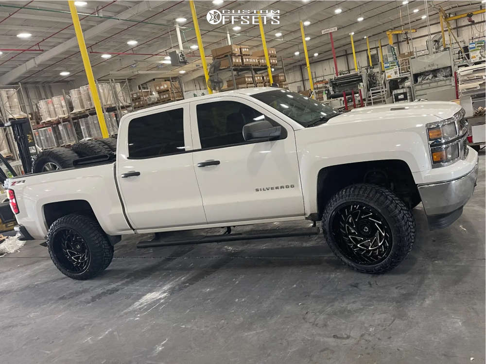 2014 Chevrolet Silverado 1500 with 22x12 -44 Gear Off-Road End Game and ...
