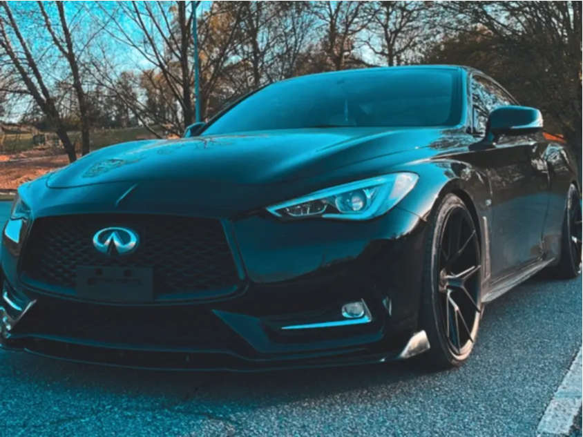 2017 INFINITI Q60 with 20x10.5 25 Verde Axis and 275/30R20 Pantera ...