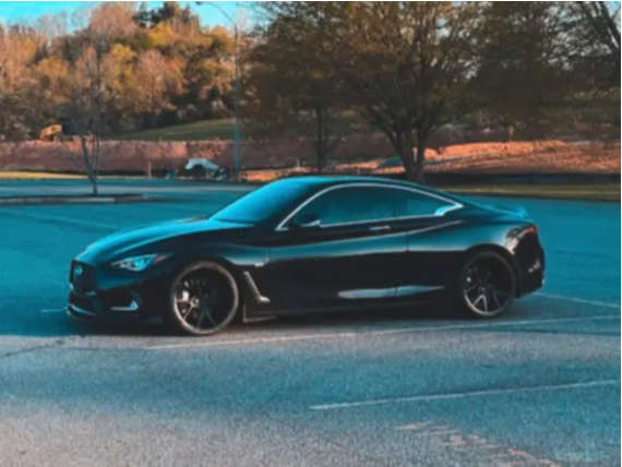 2017 INFINITI Q60 with 20x10.5 25 Verde Axis and 275/30R20 Pantera ...