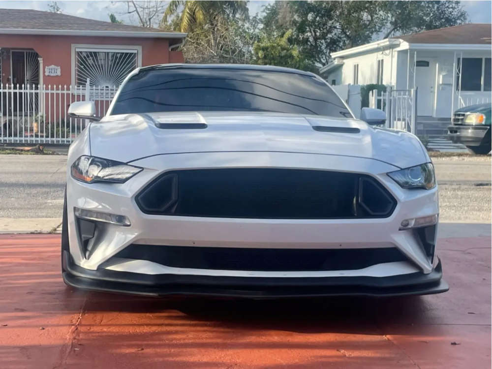 2018 Ford Mustang with 19x10 35 ESR Cr1 and 285/35R19 Firestone ...