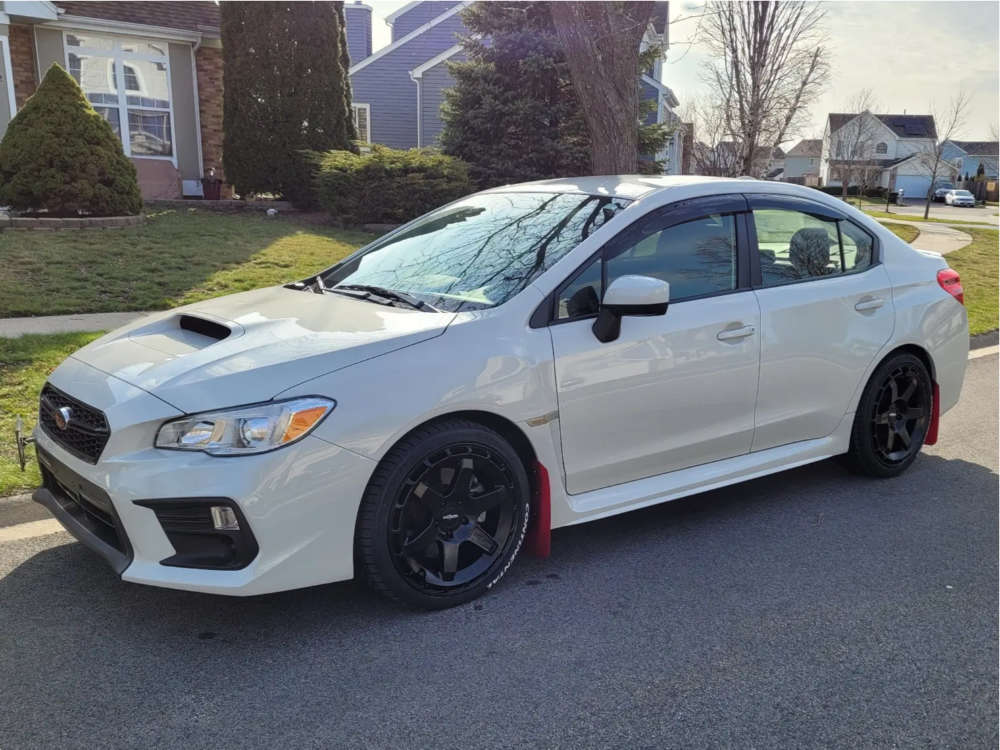 2020 Subaru WRX with 19x8.5 40 Rotiform KB1 and 245/35R19 Continental Extremecontact Dws06 Plus ...