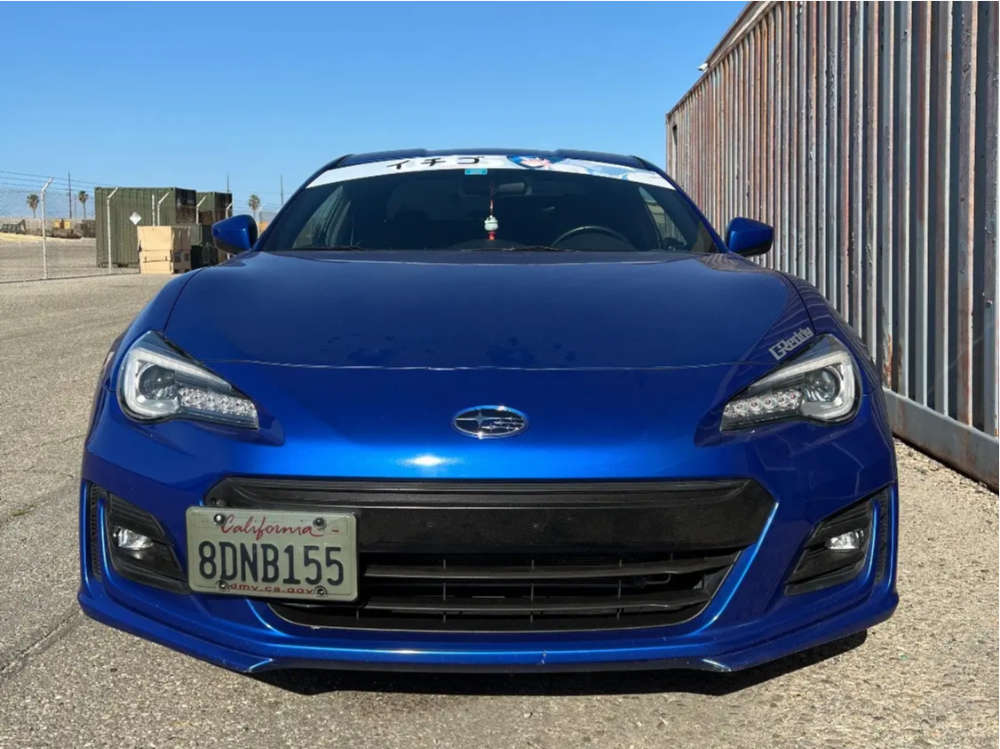 2017 Subaru BRZ with 17x9 38 Gram Lights 57cr and 245/40R17 Dunlop ...