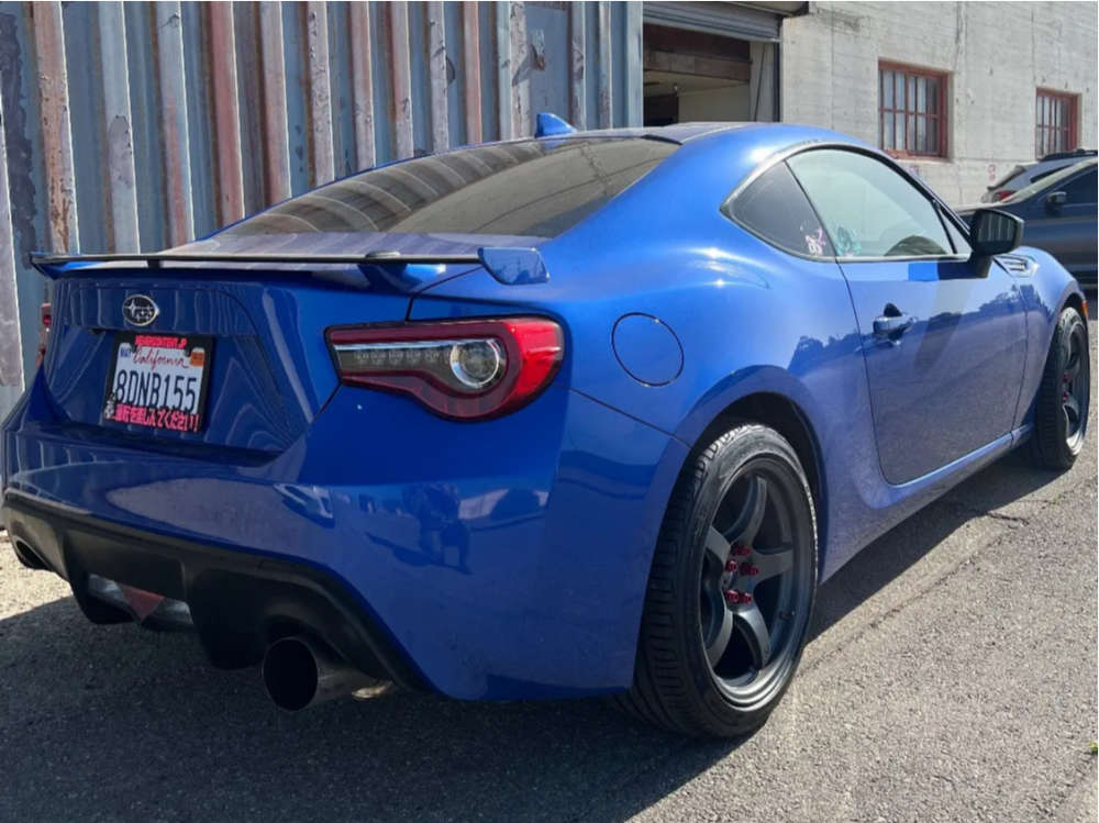 2017 Subaru BRZ with 17x9 38 Gram Lights 57cr and 245/40R17 Dunlop ...