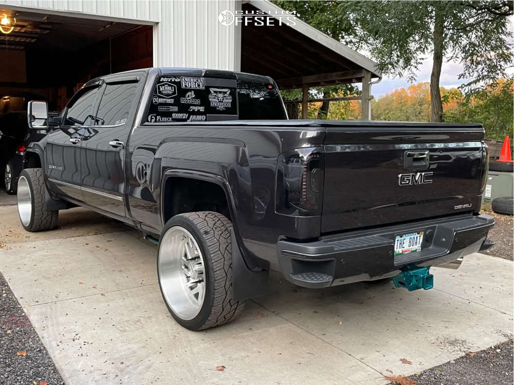 2016 GMC Sierra 2500 HD with 24x12 -40 American Force Kash Ss and 305 ...