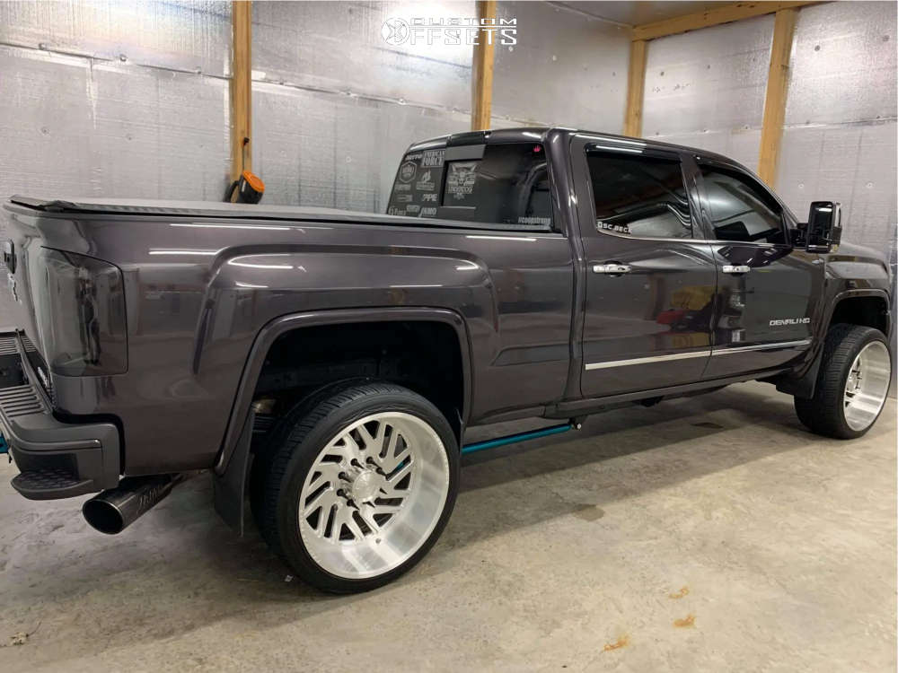 2016 GMC Sierra 2500 HD with 24x12 -40 American Force Kash Ss and 305 ...