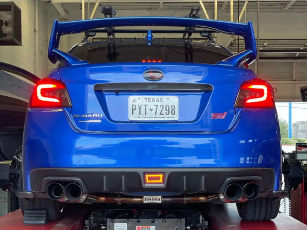 2021 Subaru WRX STI with 19x9.5 35 Option Lab S718 and 245/35R19 ...