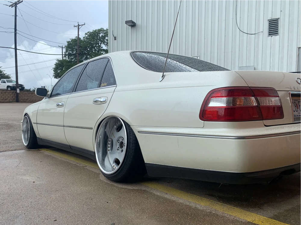 1998 INFINITI Q45 with 19x10.5 -6 Work Euroline DZ and 235/35R19 Venom ...