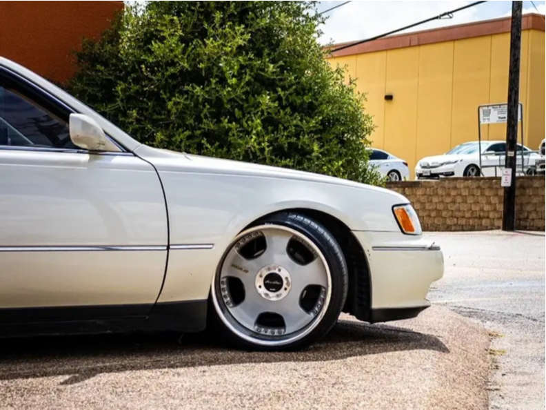 1998 INFINITI Q45 with 19x10.5 -6 Work Euroline DZ and 235/35R19 Venom ...