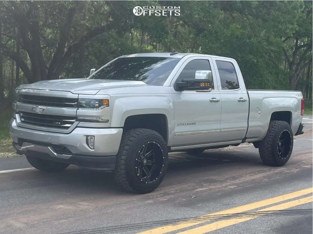 2018 Chevrolet Silverado 1500 with 20x12 -44 Ballistic Rage and 285 ...