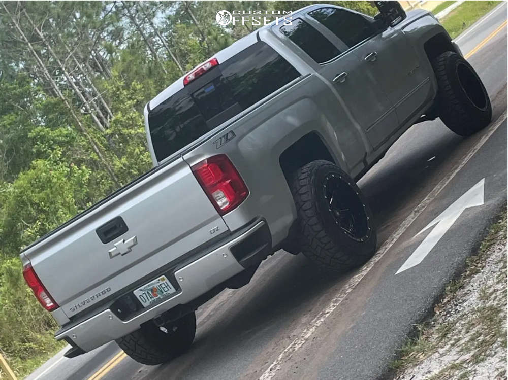 2018 Chevrolet Silverado 1500 with 20x12 -44 Ballistic Rage and 285 ...