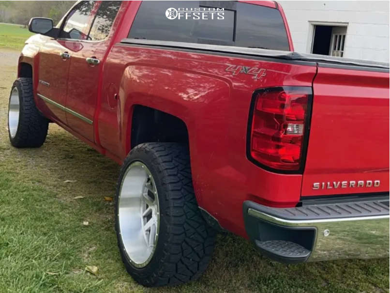 2015 Chevrolet Silverado 1500 with 22x12 -44 Axe Offroad Ax2.1 and 33/ ...