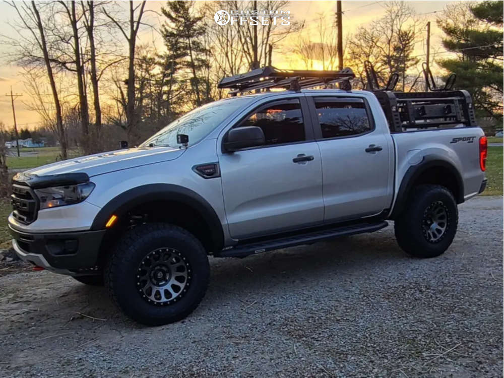 2019 Ford Ranger with 17x9 -12 Fuel Vector and 315/70R17 Toyo Tires ...
