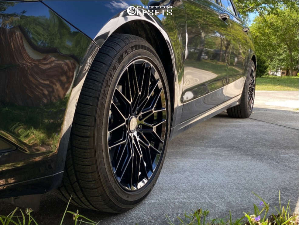 2014 Ford Fusion with 18x8 38 DRW D21 and 245/40R18 Goodyear Eagle LS-2 ...