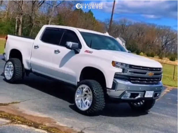 2021 Chevrolet Silverado 1500 with 22x14 -76 American Force Aka Ss and 33/14.5R22 Fury Offroad ...