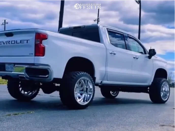 2021 Chevrolet Silverado 1500 with 22x14 -76 American Force Aka Ss and 33/14.5R22 Fury Offroad ...