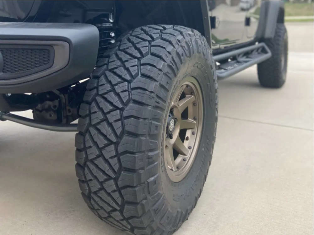 2022 Jeep Gladiator with 17x8.5 -6 Icon Alloys Rebound Pro and 37/12 ...