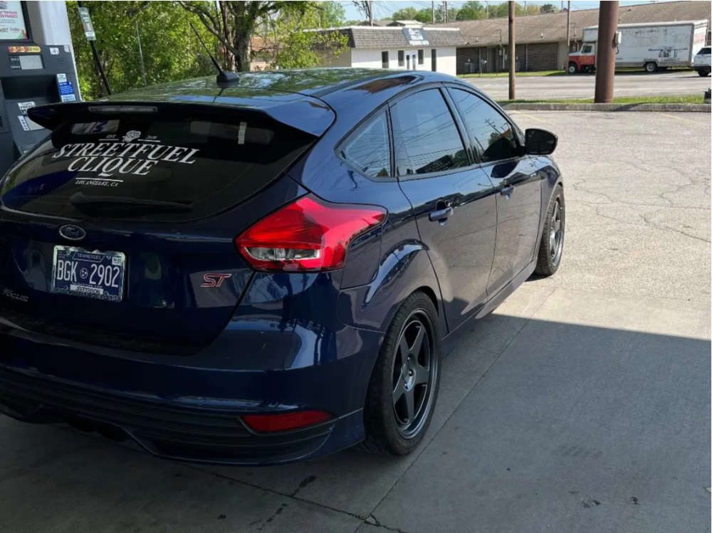 2016 Ford Focus with 18x8.5 35 Kansei Knp and 265/35R18 Achilles Atr ...