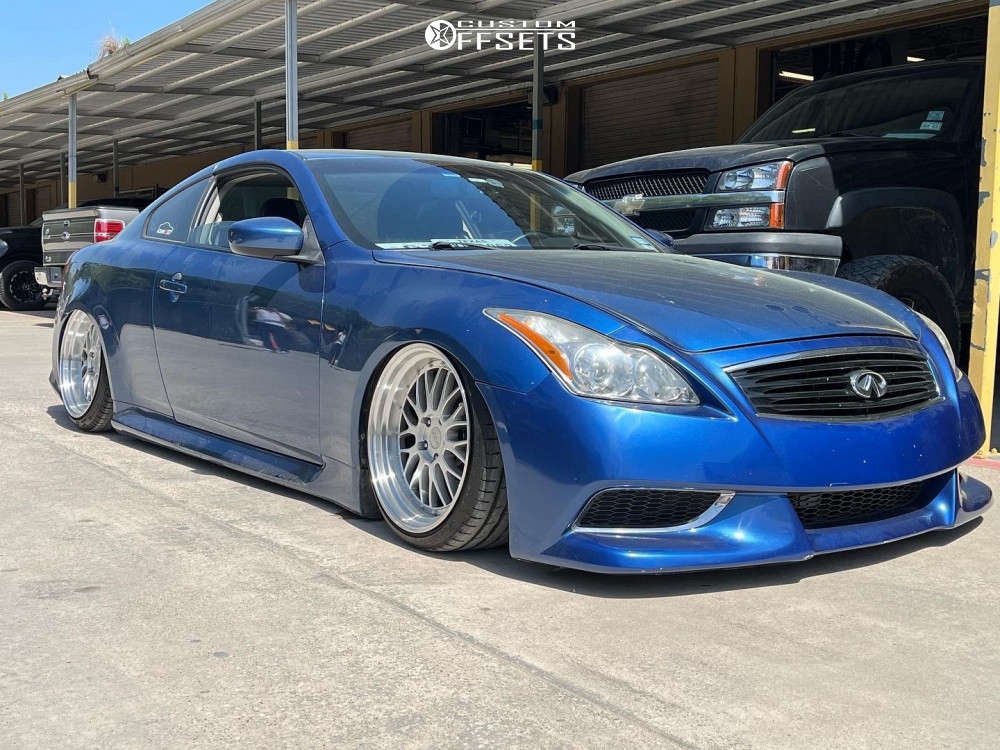 2010 INFINITI G37 with 19x9.5 22 ESR Sr05 and 235/35R19 Firestone ...