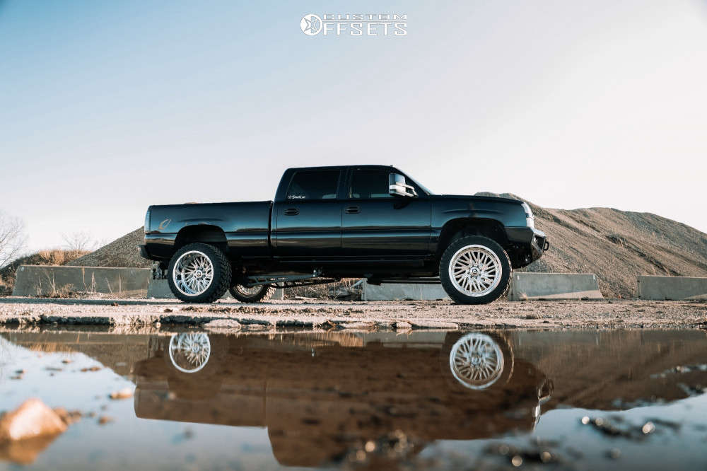 2007 Chevrolet Silverado 2500 HD Classic with 24x14 -76 TIS Forged 553c ...
