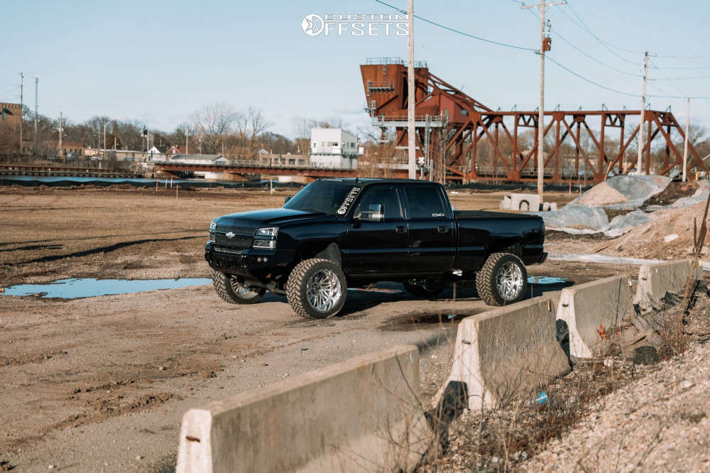 2007 Chevrolet Silverado 2500 HD Classic with 24x14 -76 TIS Forged 553c ...