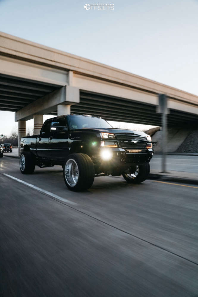 2007 Chevrolet Silverado 2500 HD Classic with 24x14 -76 TIS Forged 553c ...