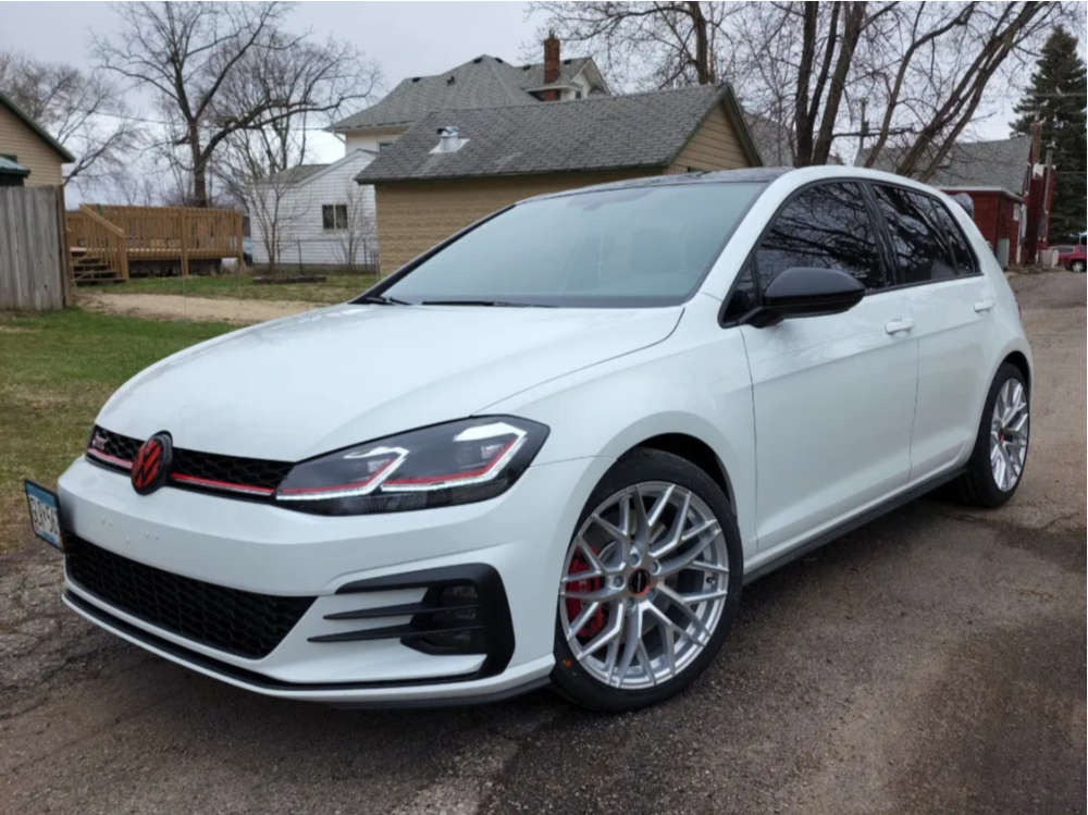 2021 Volkswagen GTI with 18x8.5 42 AVID1 SL03 and 235/40R18 Yokohama ...