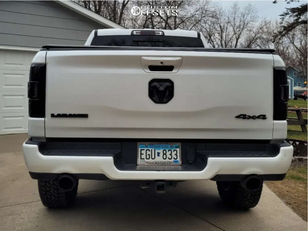 2019 Ram 1500 with 18x9 -12 Vision Rocker and 265/70R18 Falken Wildpeak ...