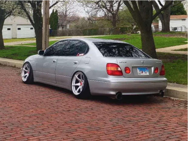 1998 Lexus GS300 with 18x10.5 12 Kansei Tandem and 235/40R18 Kumho ...