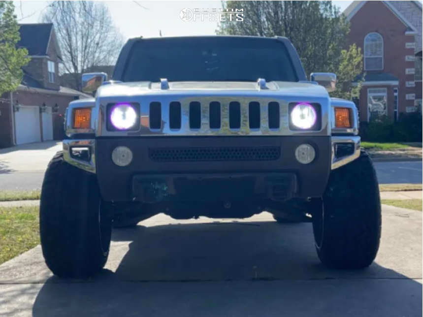 2007 Hummer H3 with 22x14 -76 Vision Spyder and 35/12.5R22 Predator New ...