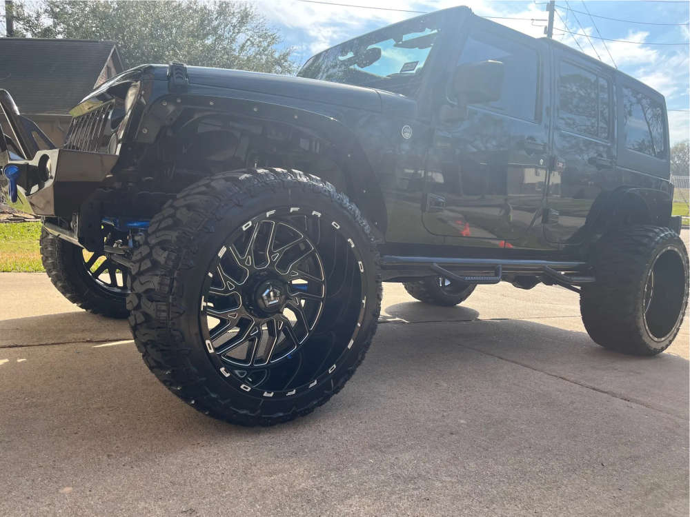 2014 Jeep Wrangler with 24x14 -76 TIS 544BM and 375/40R24 Atturo Trail ...