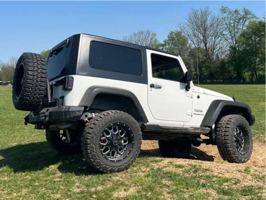 2010 Jeep Wrangler with 20x10 -19 Hardrock Gunner H705 and 35/12.5R20 ...