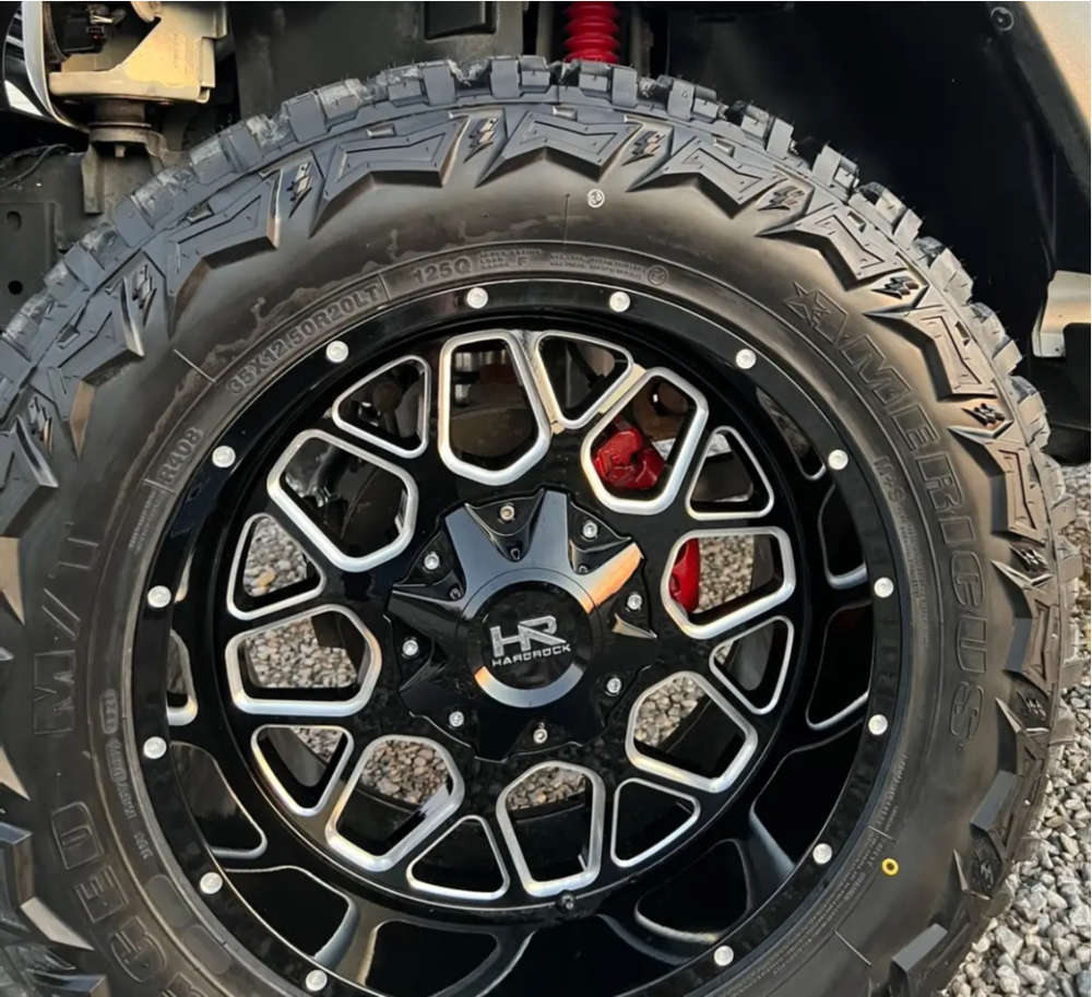 2010 Jeep Wrangler with 20x10 -19 Hardrock Gunner H705 and 35/12.5R20 ...