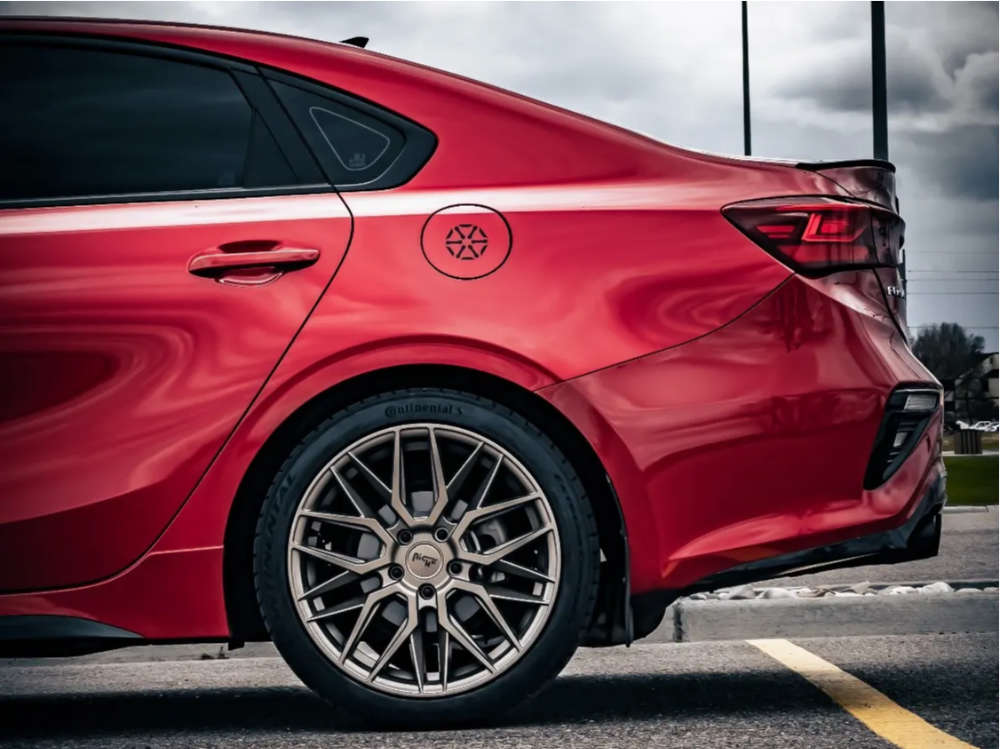 2021 Kia Forte with 18x8 40 Niche Gamma and 225/40R18 Continental ...