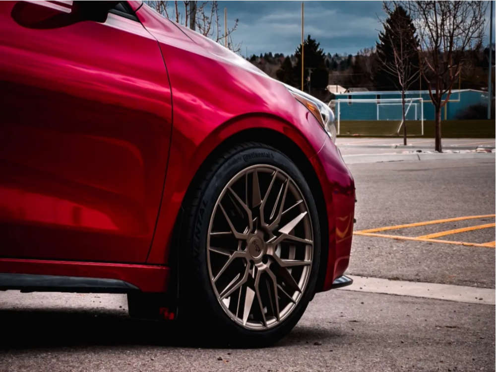 2021 Kia Forte with 18x8 40 Niche Gamma and 225/40R18 Continental ...