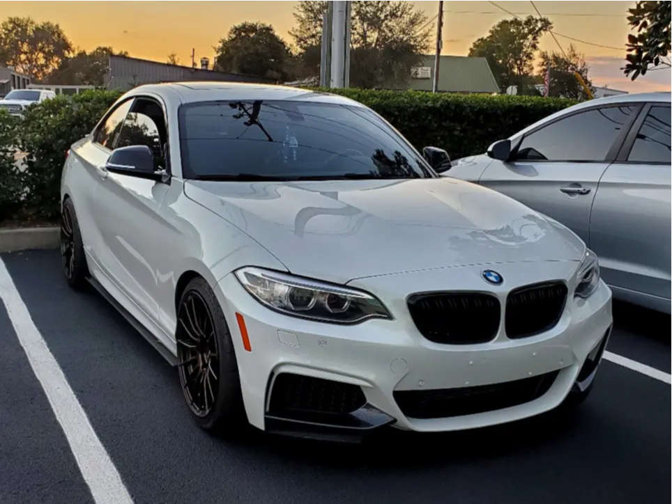2015 BMW M235i with 18x8.5 35 Enkei Rs05-rr and 225/40R18 Firestone ...