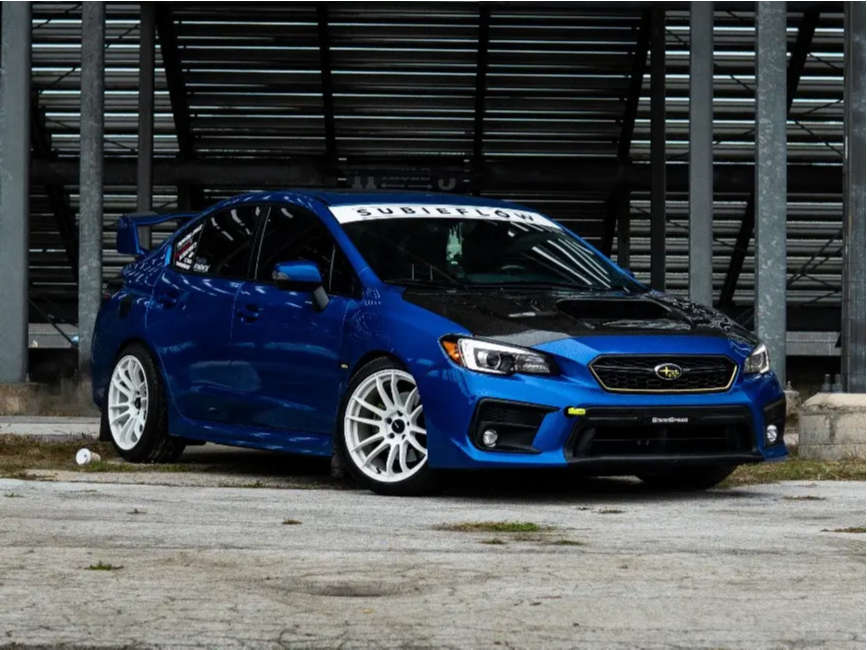 2020 Subaru WRX with 18x9.5 22 AVID1 AV20 and 245/45R18 Velozza Zxv4 ...