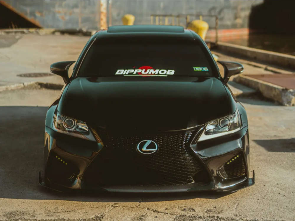 2014 Lexus GS350 with 19x10 20 GMR Sf-8 and 225/35R19 Atlas Force UHP ...