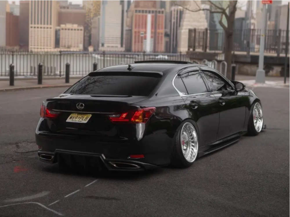 2014 Lexus GS350 with 19x10 20 GMR Sf-8 and 225/35R19 Atlas Force UHP ...